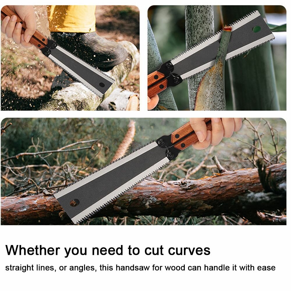 Двусторонняя складная пила, многофункциональная ручная пила, тонкие зубья, переносное лезвие SK5 для улицы