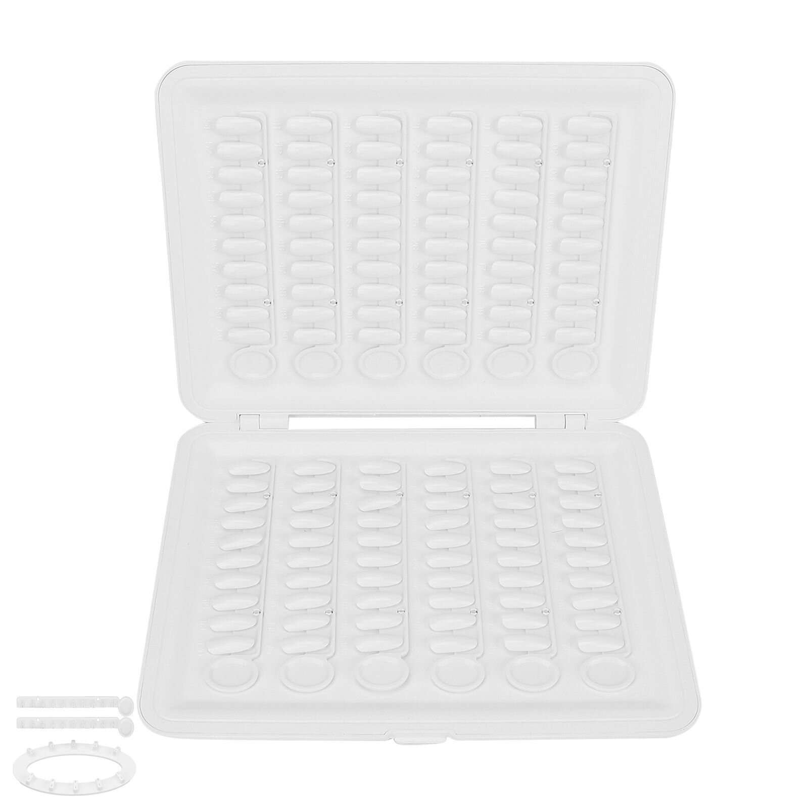 Книга для демонстрации цветов ногтей на 120 оттенков, портативная, с подставкой для ногтей и пластиковыми картами