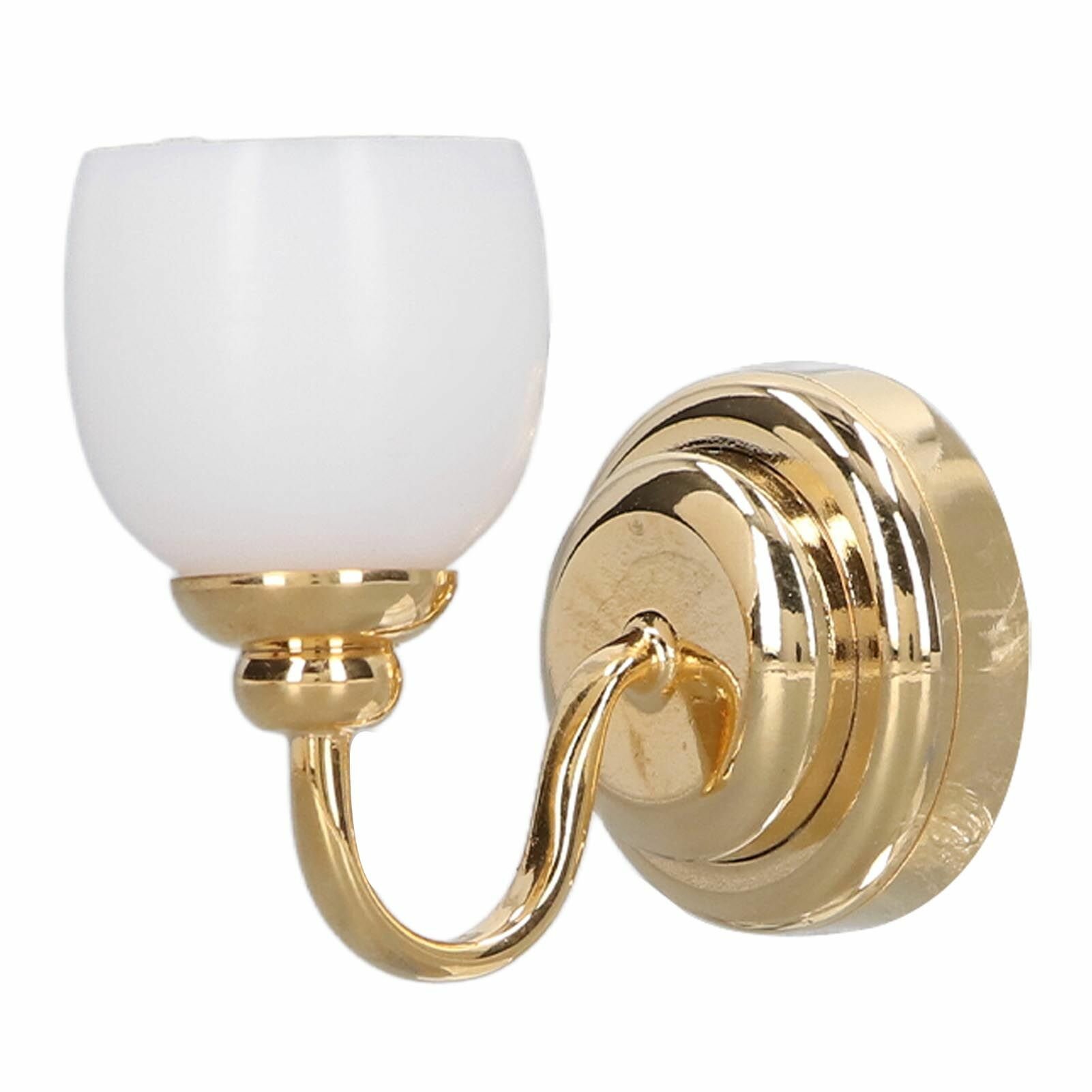 Миниатюрная настенная лампа для кукольного домика 1/12, магниты, металлический каркас, встроенный аккумулятор 120mAh