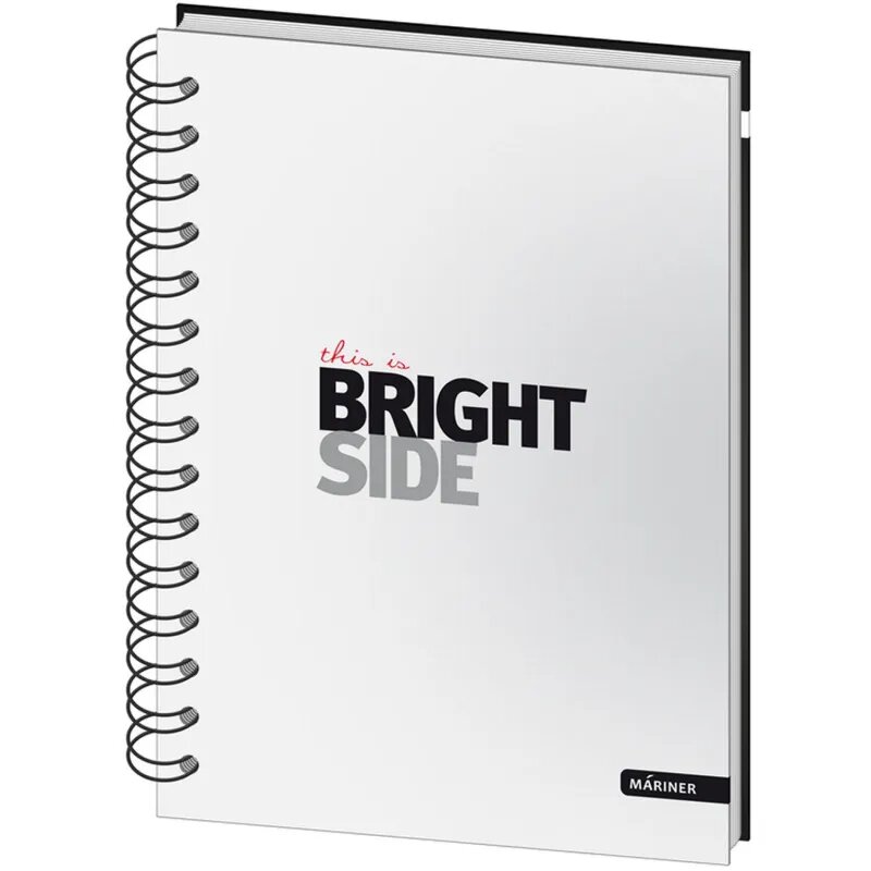 Бизнес-тетрадь All Right А5,120л, 148х205, 1 разд, BRIGHT, белая, 0015 Mariner 1608815