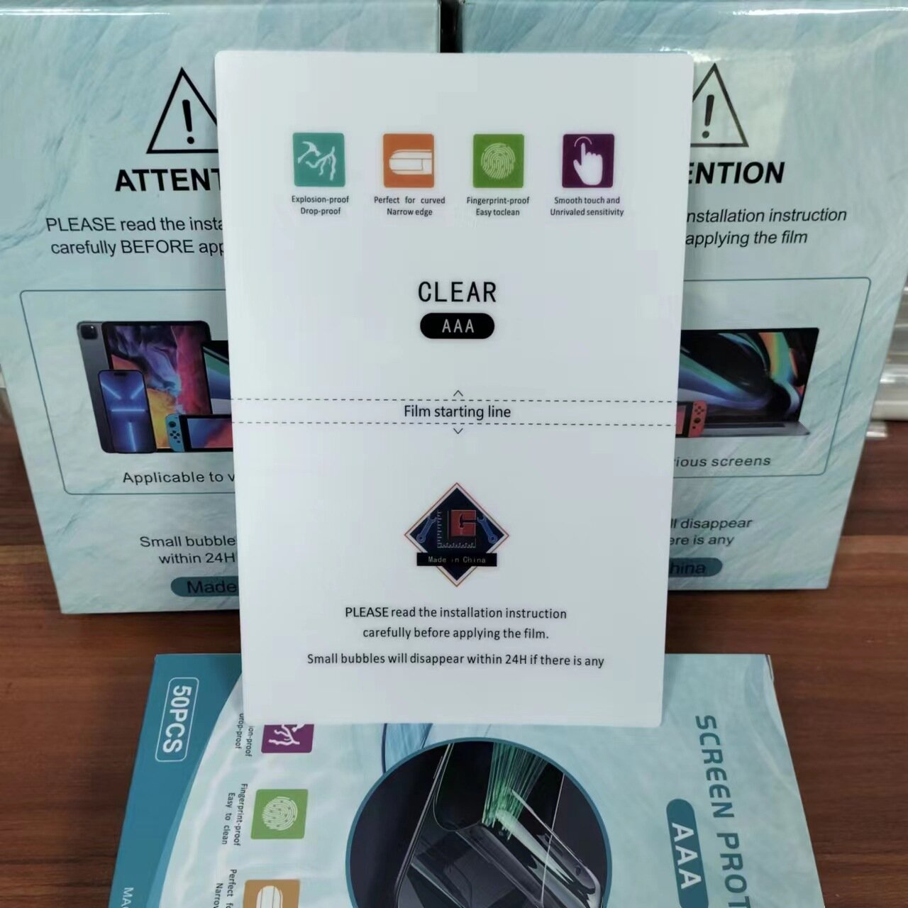 Специальная пленка для резки пленки TPU с конденсационной пленкой УФ-свет отвержденная пленка высокой четкой 8 дюймов