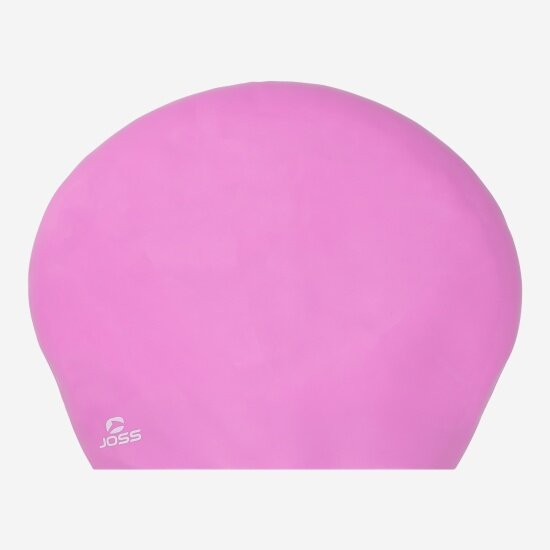 Шапочка для плавания Joss силиконовая для длинных волос розовый, one size, 102152JSS-80