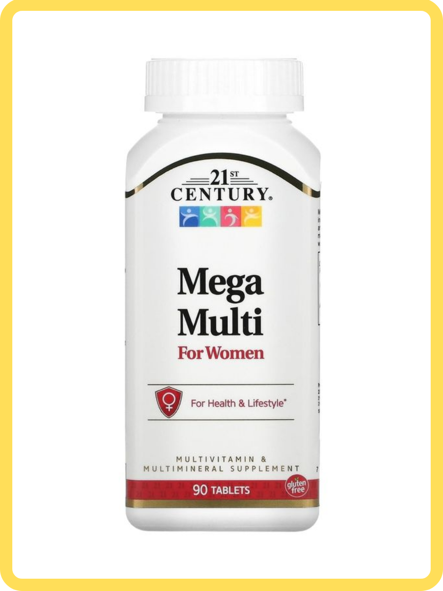 21st Century Mega Multi (мультивитамины и мультиминералы для женщин) 90 таблеток