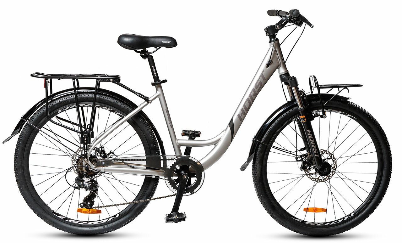Велосипед HORST Shadow 2025 (требует финальной сборки), Цвет серый, Размер 17"