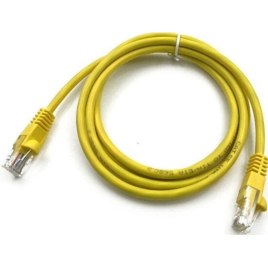 Патч-корд Buro UTP-5E-1,5M-Y UTP 4 пары cat.5E CCA molded 1.5м желтый