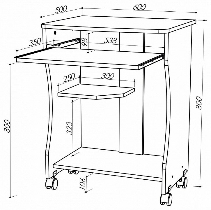 Стол компьютерный Джаз 27