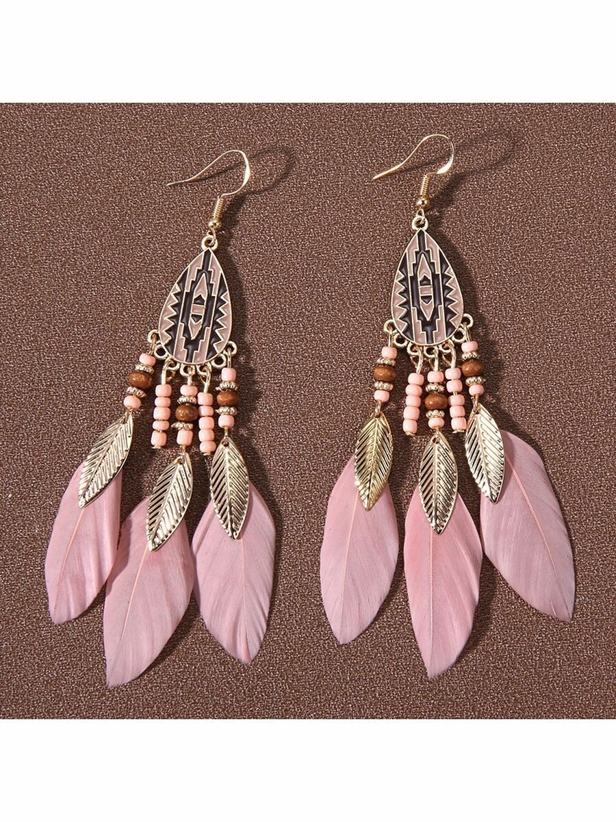 Серьги, дерево