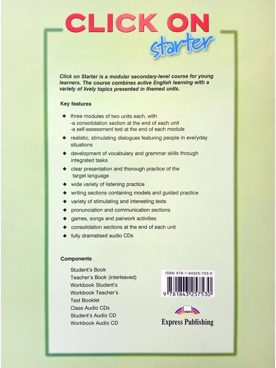 Click On Starter Student's Workbook | книги — учебная литература — фото 1