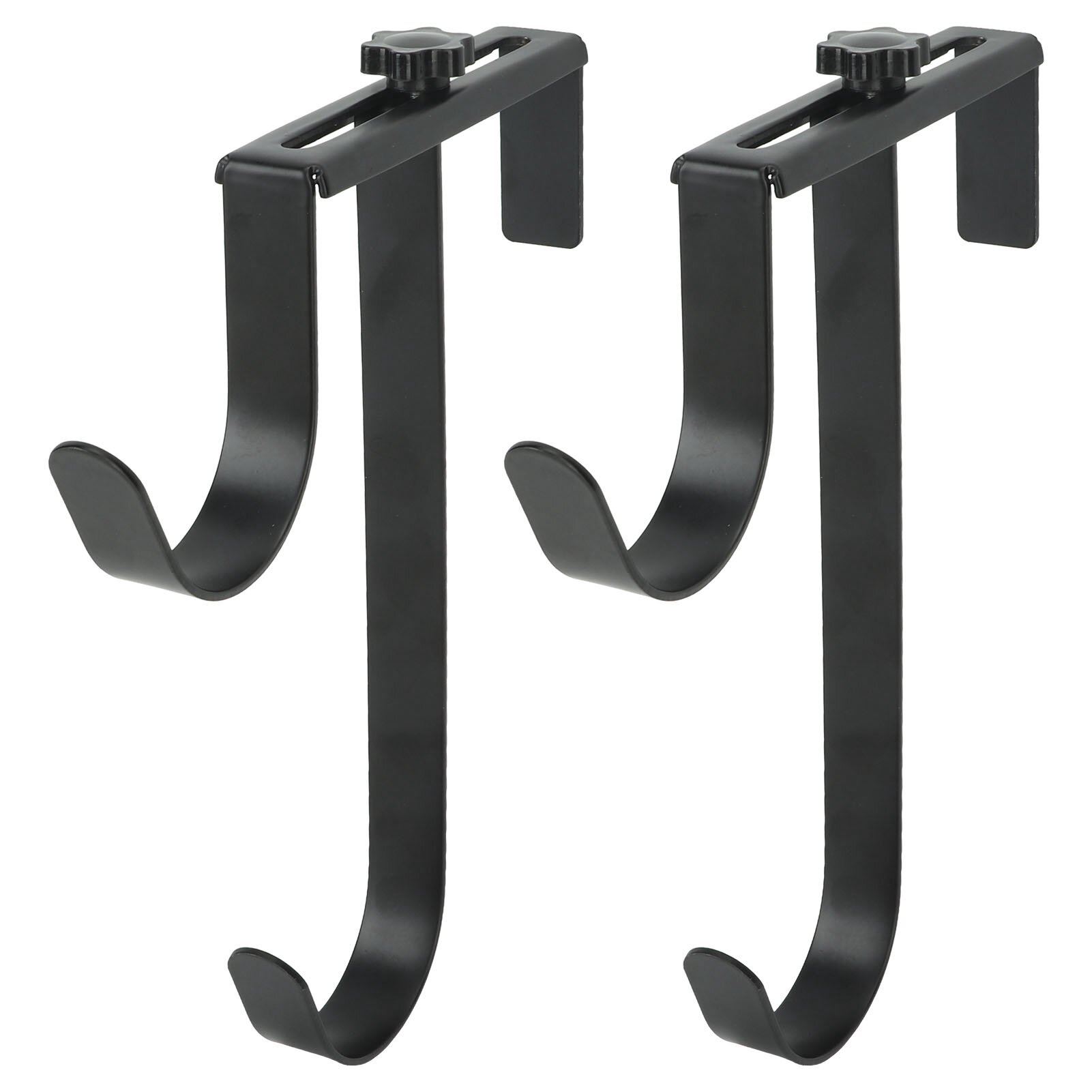 2 шт. регулируемых металлических железных крюков для крепления столбов бассейна к забору или стене.