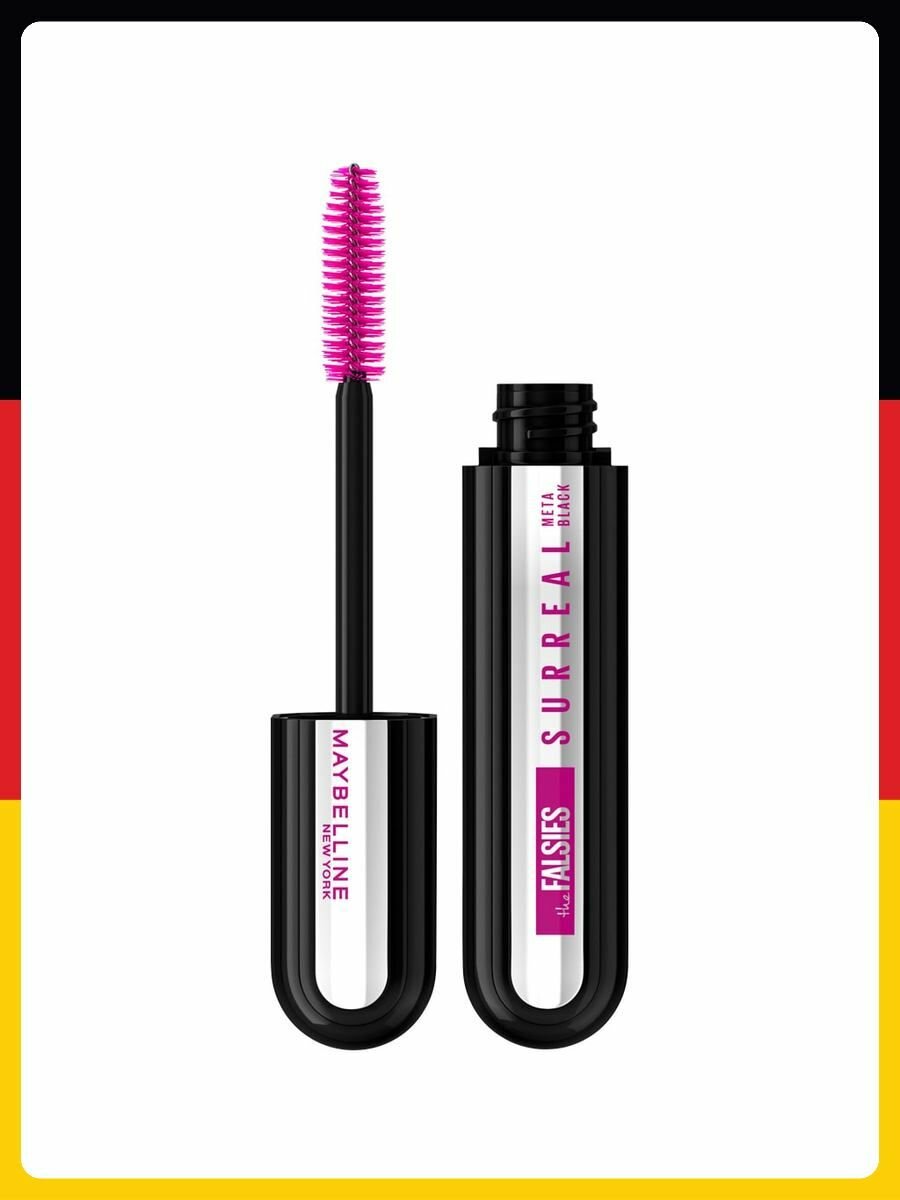 Тушь для ресниц Maybelline New York Falsies Surreal Extensions 1 Meta Black, 10 мл