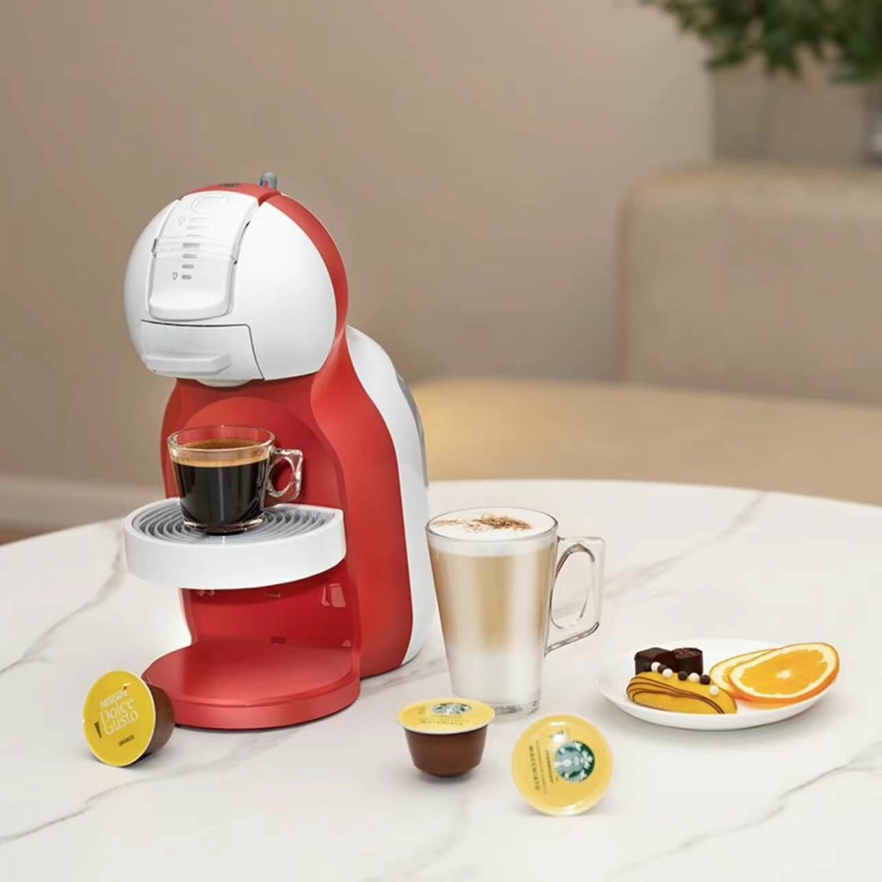 Капсульная кофемашина Nescafe Dolce Gusto MINI ME, красный