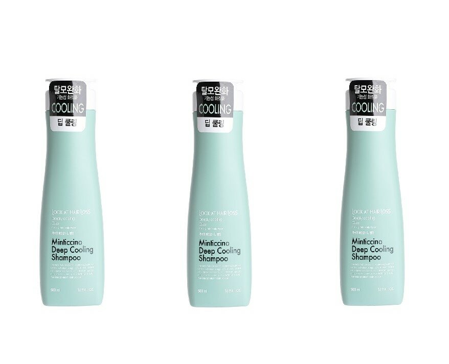 Шампунь Daeng gi meo ri для волос LOOK AT HAIR LOSS MINTICCINO DEEP COOLING SHAMPOO, 500 мл, 3 шт