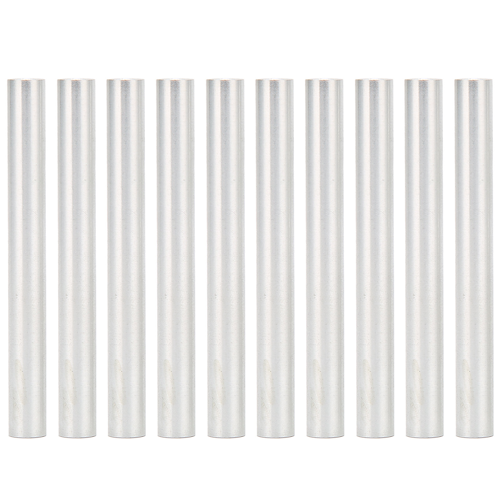 10 шт. алюминиевых сплавных круглых стоек-проставок с внутренней резьбой, размер M4x0,7 мм, длина 52 мм.