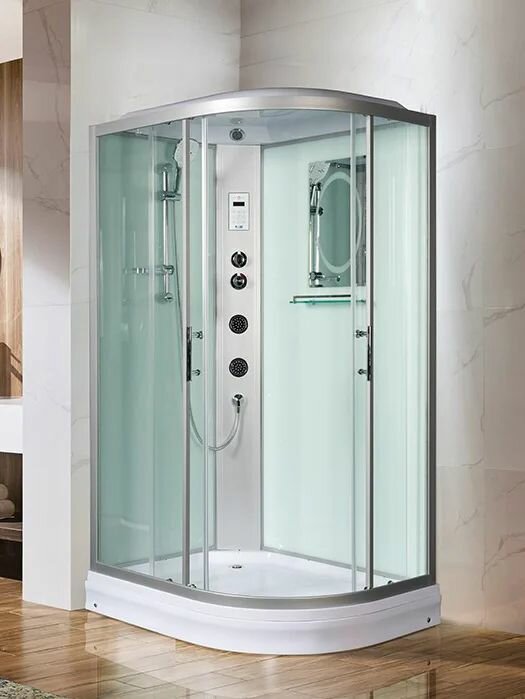 Душевая кабина с крышей WeltWasser WW500 WERRA 1204 L (1200х900х2170 мм), низкий поддон, прозрачное стекло, левая