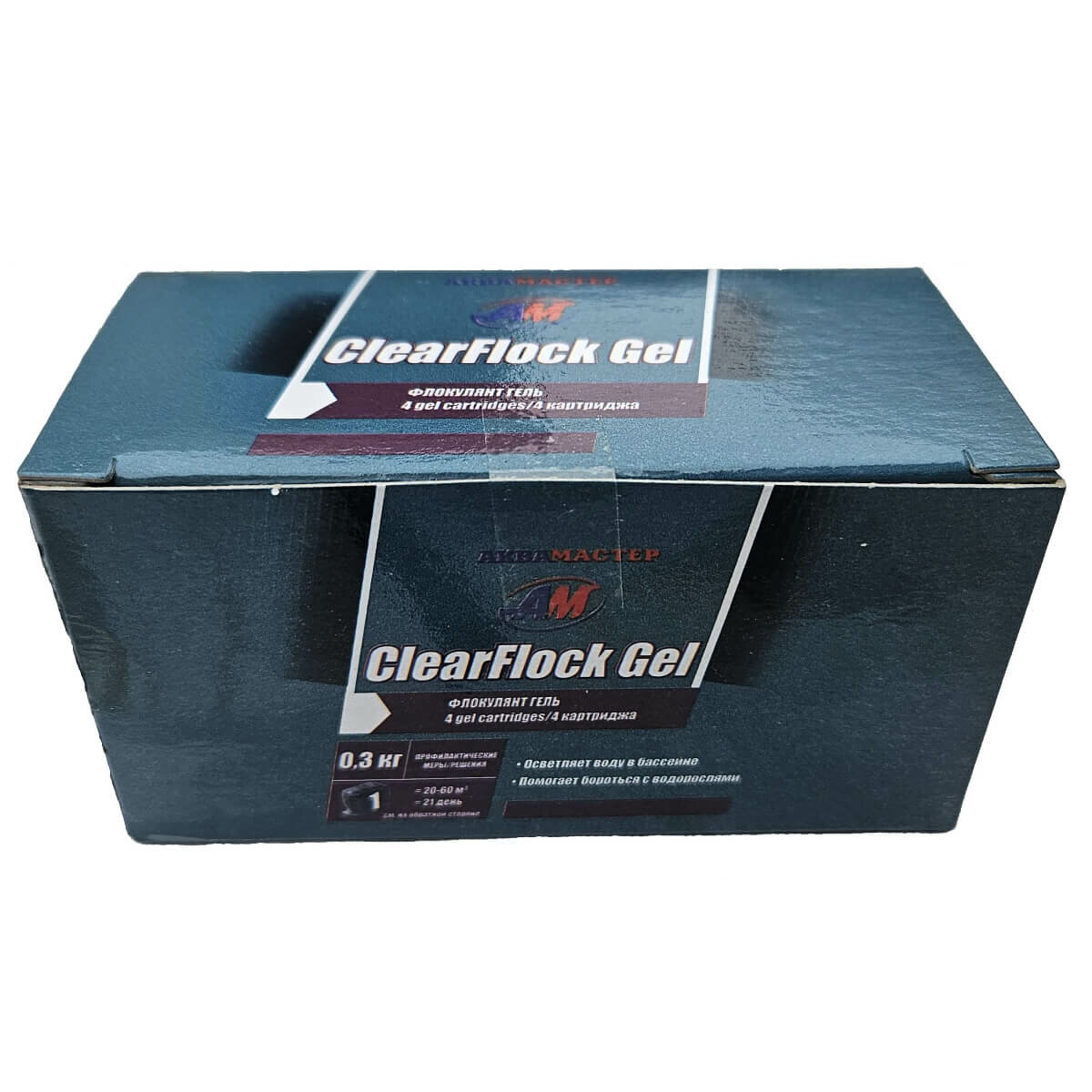 Флокулянт для бассейнов Аквамастер CLEARFLOCK GEL 07425, в картриджах