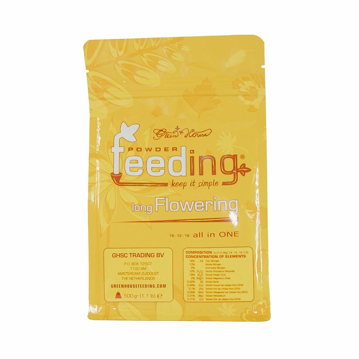 Удобрение Powder Feeding Long Flowering 0.5 кг