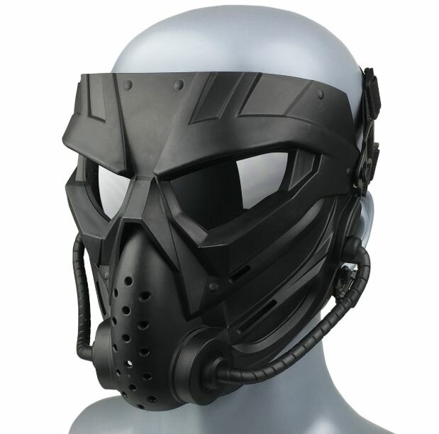 Маска защитная для пейнтбола, орбибола, гидробола (Черный)