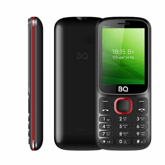 Сотовый телефон BQ 2440 Step L+ черный/красный