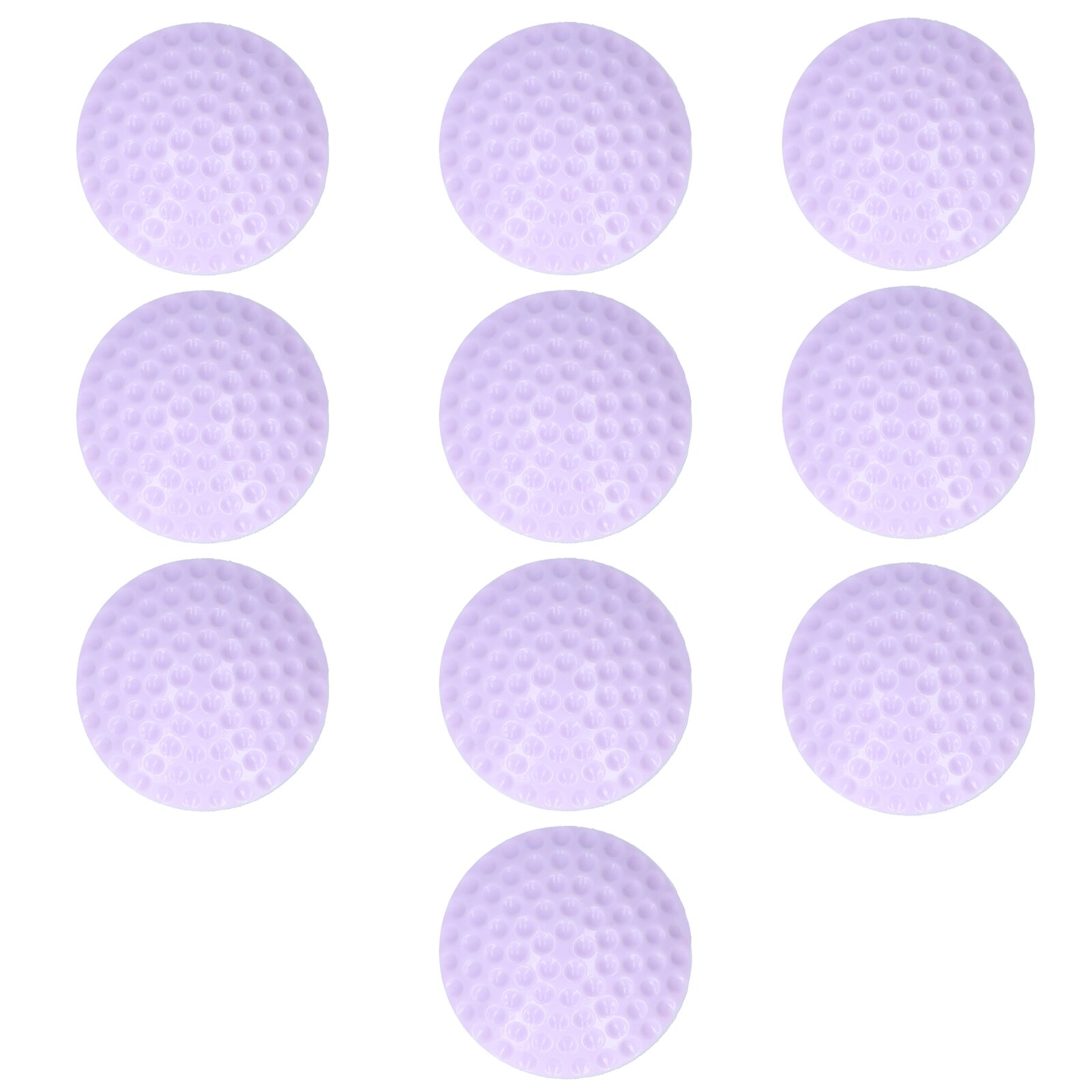 10Pcs Door Handle Stop Silicone Wall Bumper AntiCollision Protector Self Adhesive Guard(Purple )