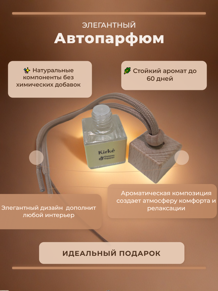 Ароматизатор для автомобиля, автопарфюм. вонючка в машину. Tiziana Terenzi – Kirke, стекло, 8 мл