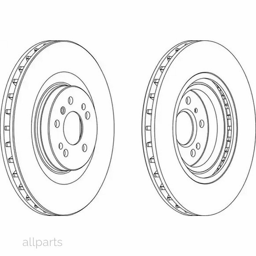 FERODO DDF1532C1 Ferodo DDF1532C-1 Диск тормозной передний (1 шт.)