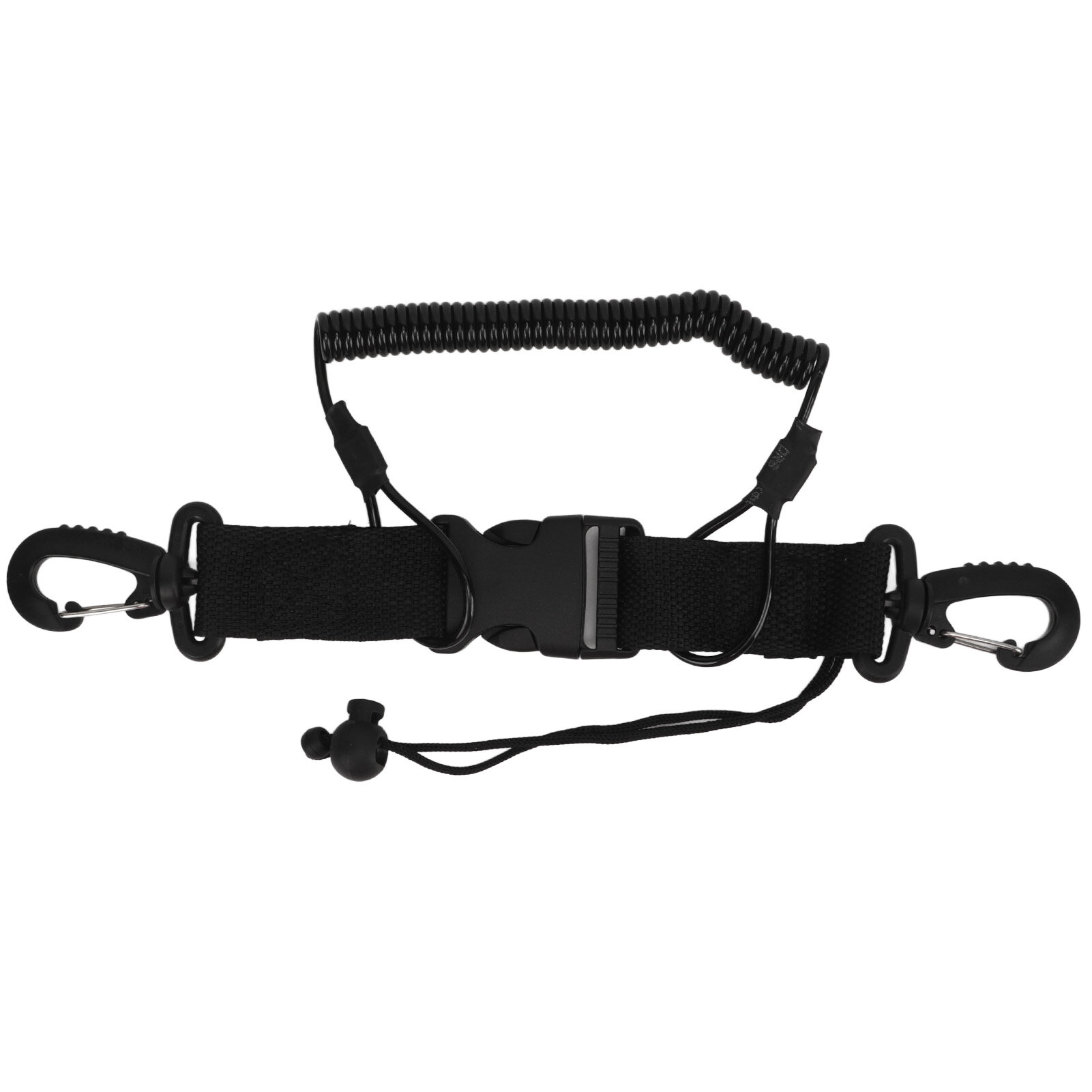 Строп для дайвинга, нейлоновый, пружинный, с пружиной, для подводного снаряжения, с защитой от потери, с быстросъемной пряжкой для скалолазания