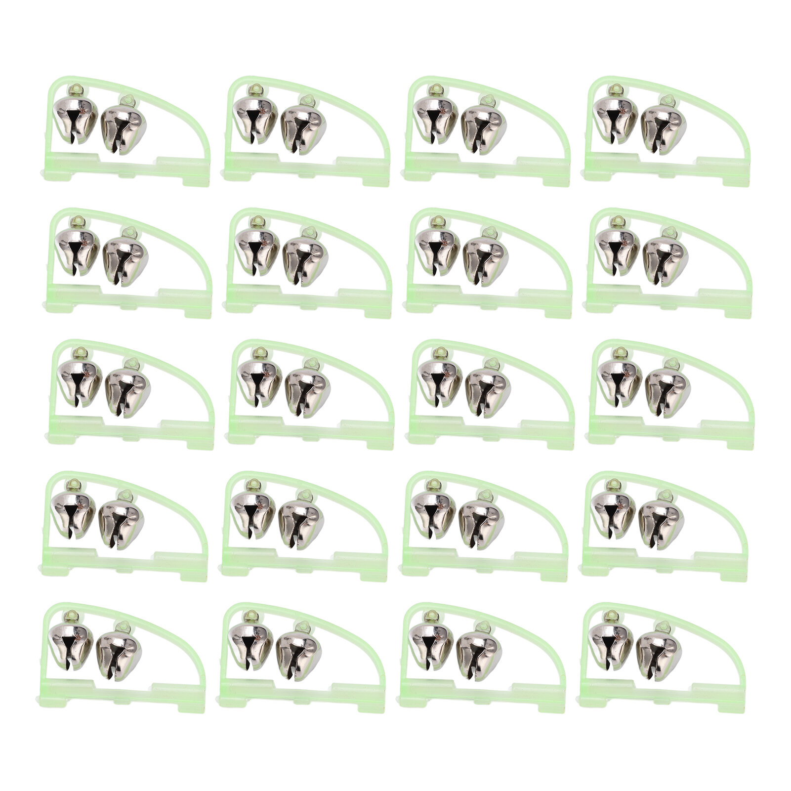 20 шт. Рыболовный стержень прикусить будильник двойной колокол тревога