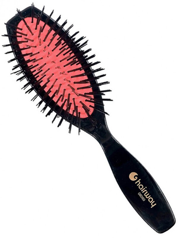 Щетка массажная Cherry 7-ми рядная пластмассовая основа нейлоновый штифт