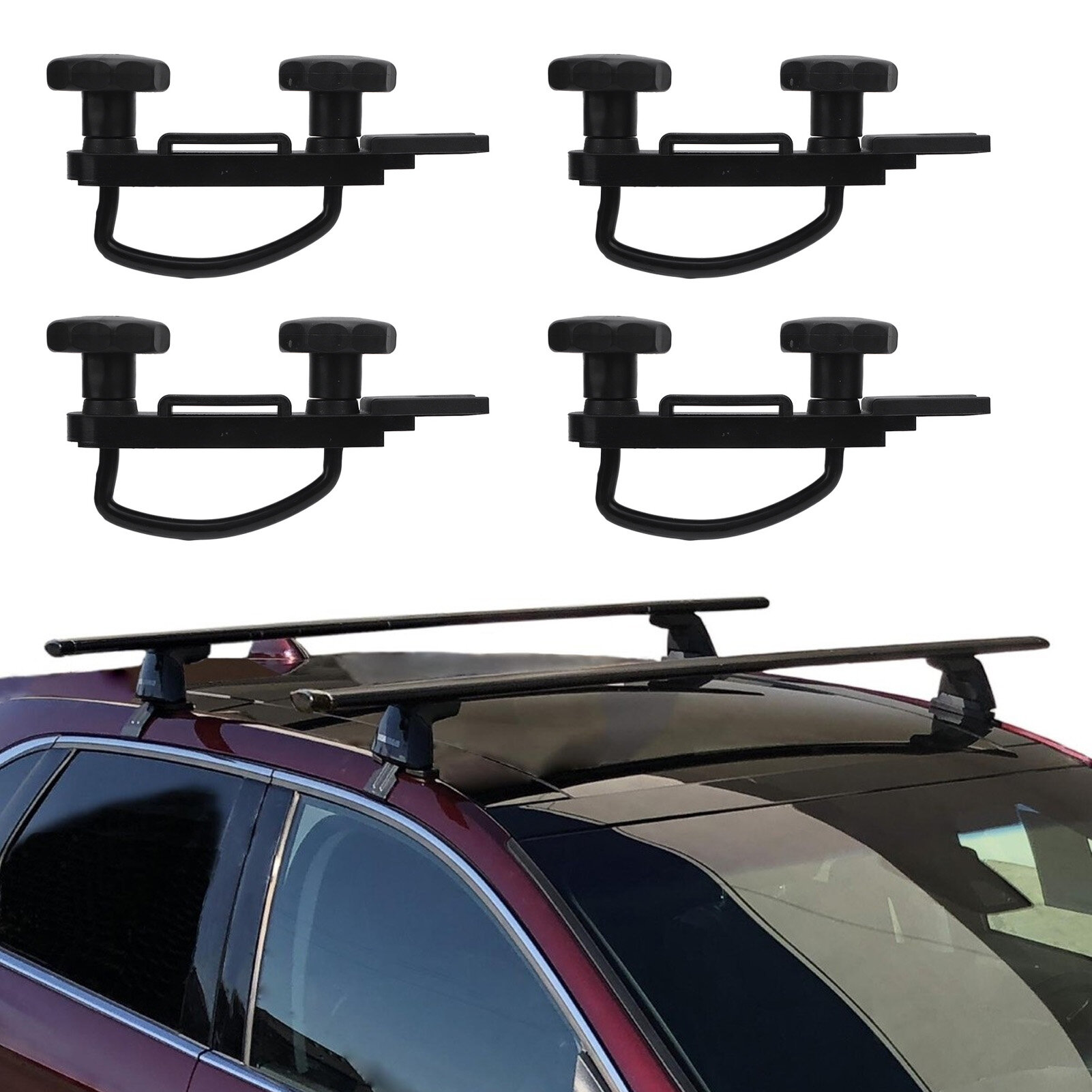 23 шт. U-образные зажимы для багажника на крышу, болты из нержавеющей стали для багажника на крышу, универсальный комплект для крепления автомобиля, зажимы для U-образных кронштейнов