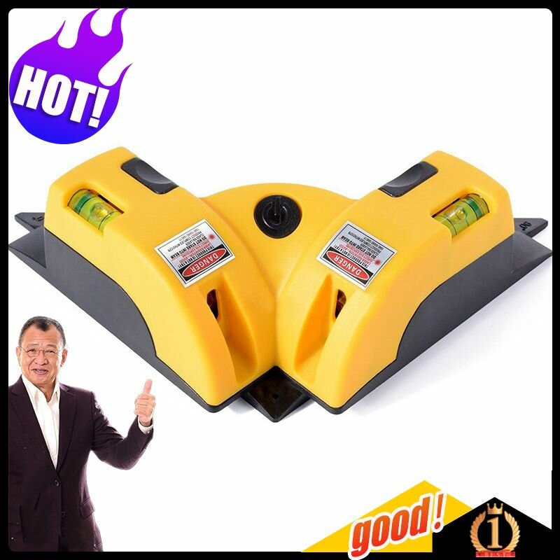 Right Angle - 90-градусный горизонтальный и вертикальный лазерный уровень с двумя присосками