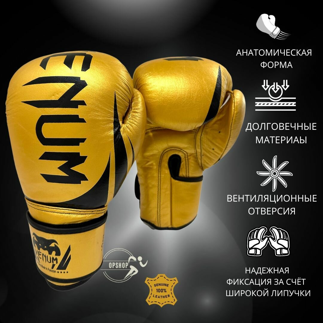 Перчатки для бокса VENUM Training Camp Gold 10(OZ) унций