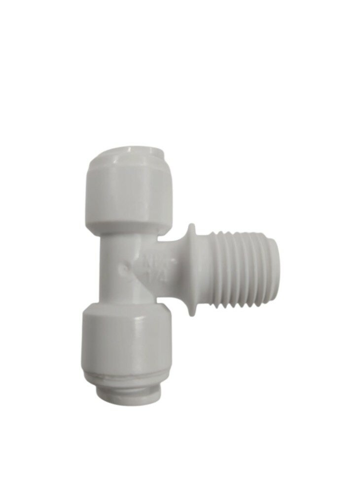 Тройник Т-образный JG трубка 1/4" - резьба 1/4 - трубка 1/4"