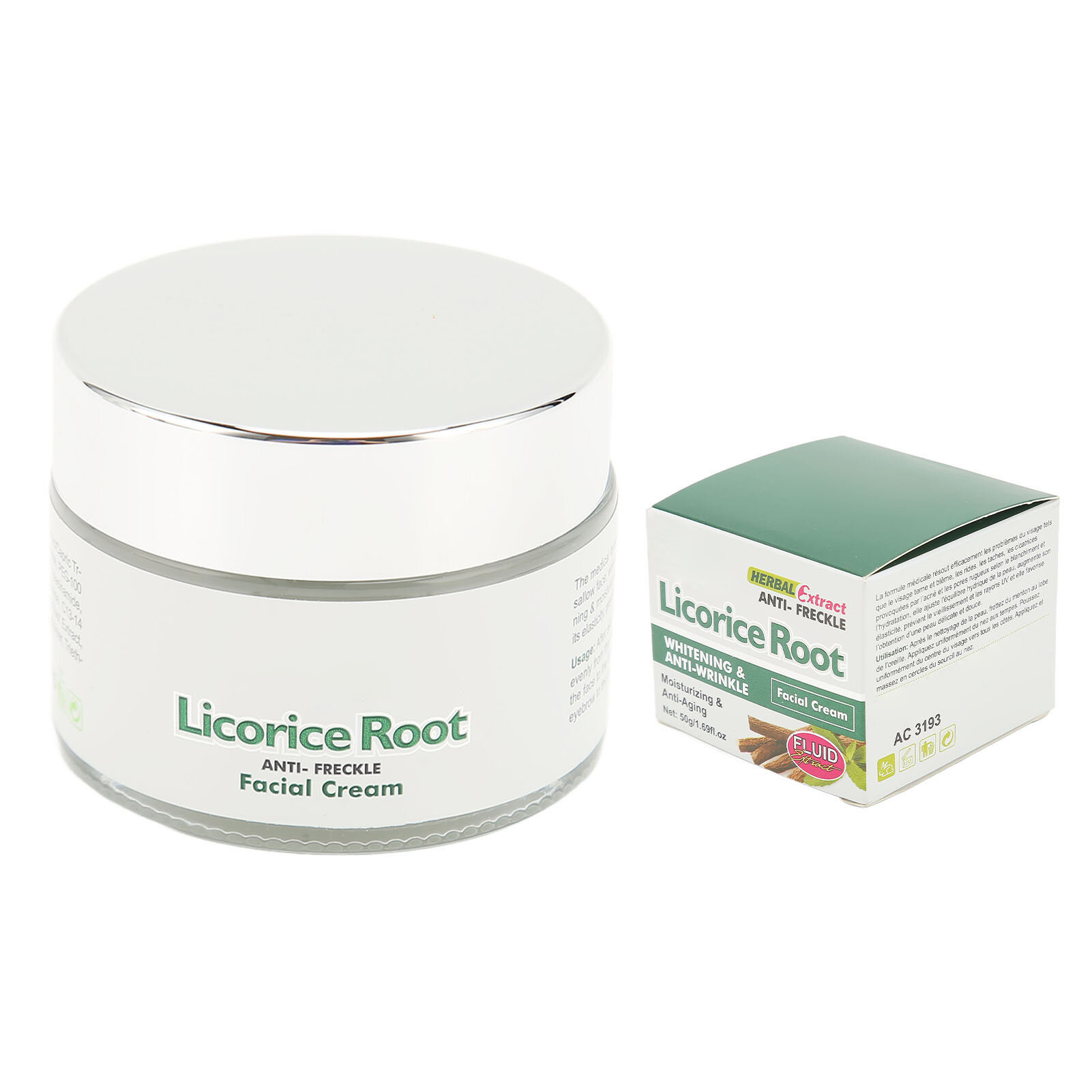 Отбеливающий крем для лица, осветляющий, увлажняющий, корректирующий темные пятна, крем для лица с арбутином и корнем солодки, 1,8 унции