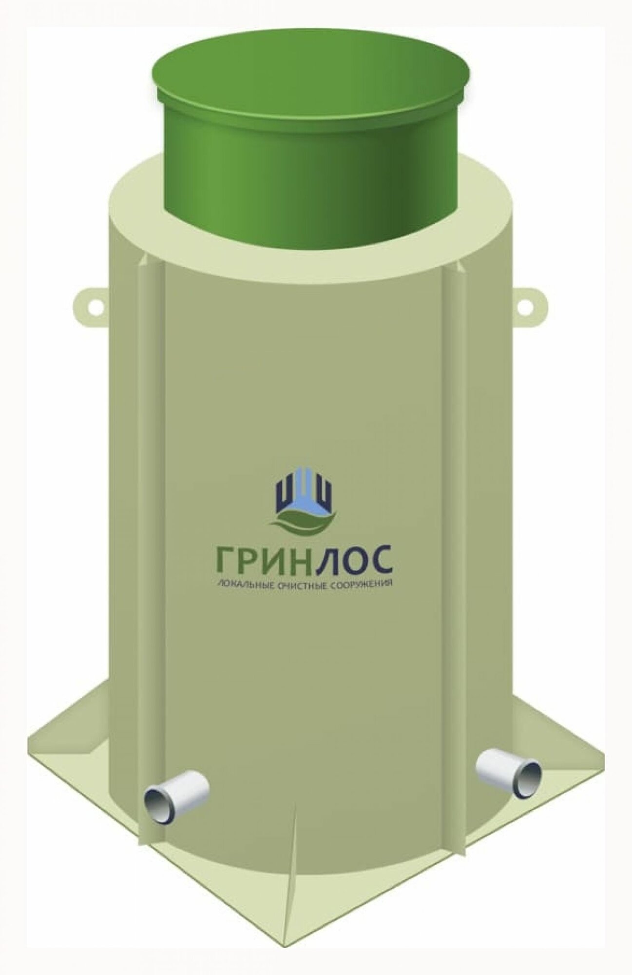 Пластиковый Водопроводный колодец гринлос В 750/1000 из полипропилена, диаметр 0.75 м, объем 0.44 м3