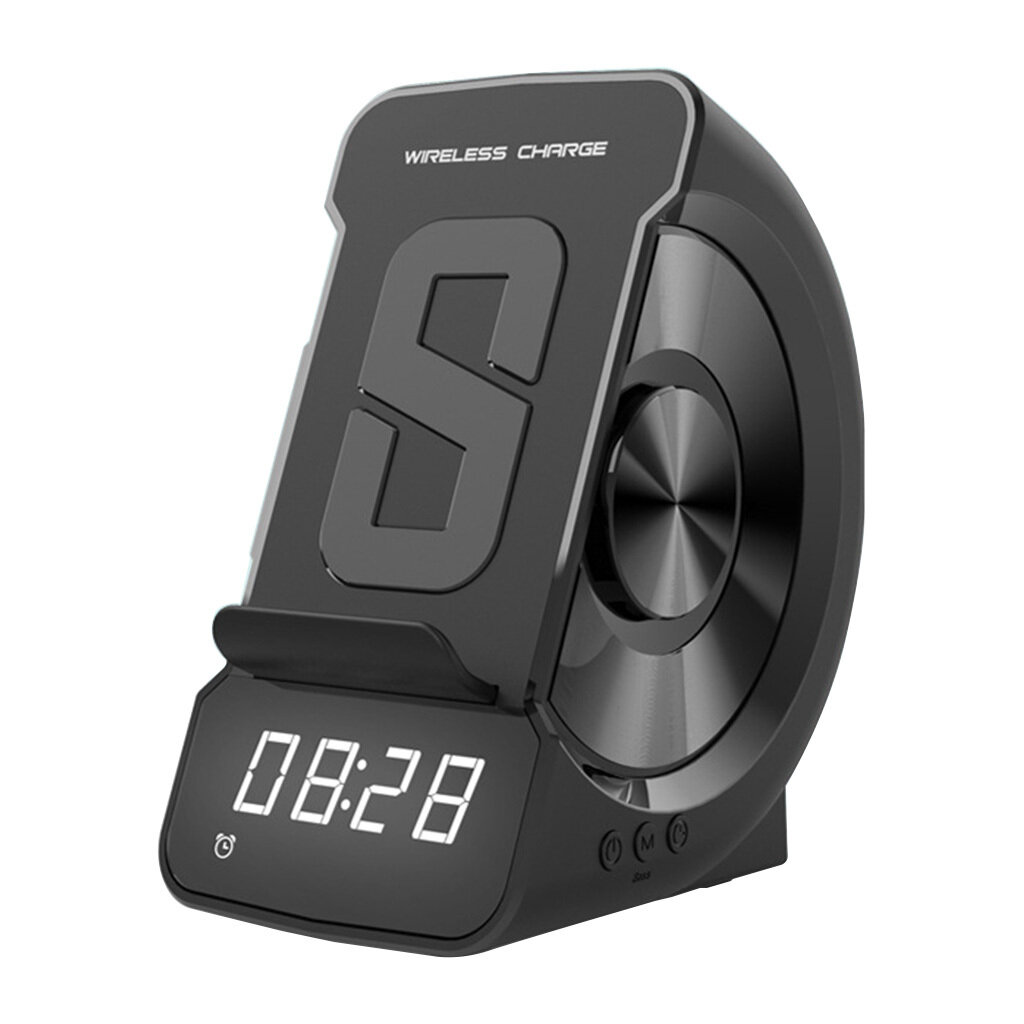 (1 шт.) Беспроводные часы для зарядки, будильник, Bluetooth-динамик