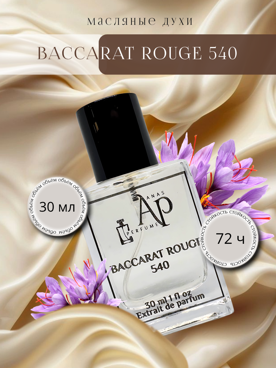 Парфюм масляный унисекс по мотивам BACCARAT ROUGE 540 от ANAS PERFUME 30 мл