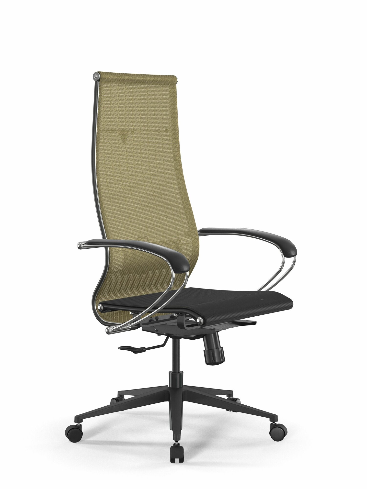 Кресло компьютерное МЕТТА-7/подл.131/осн. Synchro 002 золотой ротанг/черный