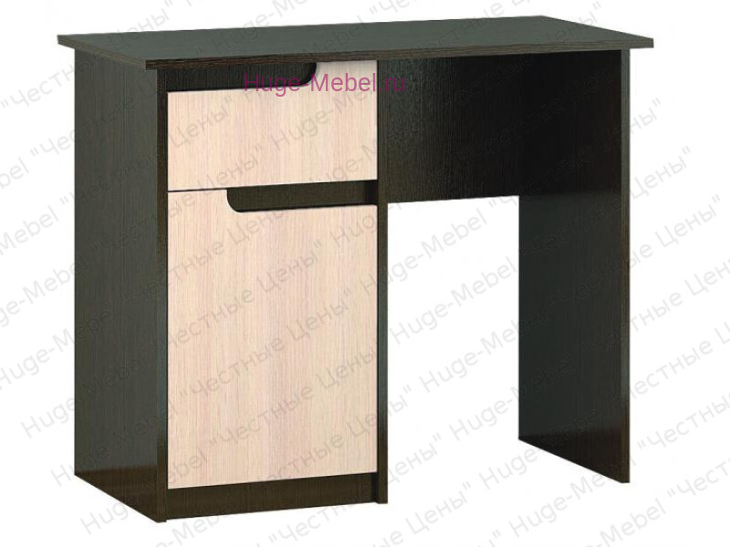 Стол косметический "Гавана Венге / Дуб" Huge Mebel . Ширина 900 Высота 750. Туалетные столики