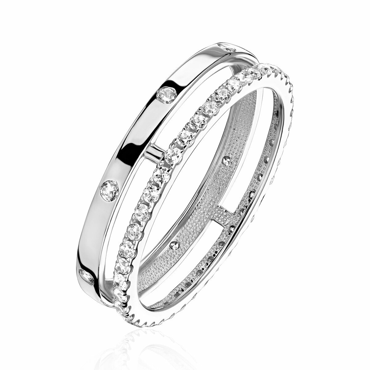 Кольцо, белое золото, 585 проба, бриллиант