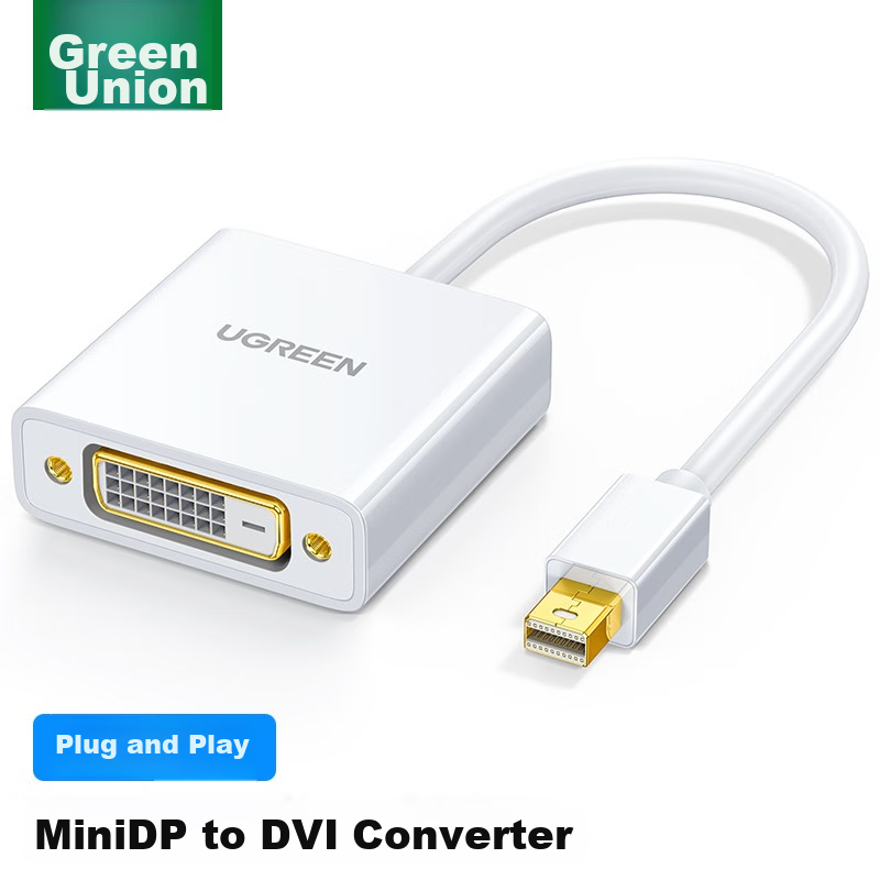 Lulian Mini DP to DVI Converter Cable, High-Definition Mini DP Thunderbolt 2 Adapter, Compatible with Apple Surface Laptops for Connecting Projectors And Monitors, 10402