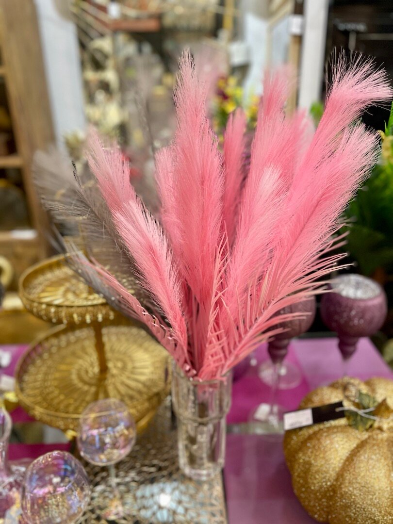 Ветка декоративная Пальма-перо Casaentera CE12-7510201 розовый h720