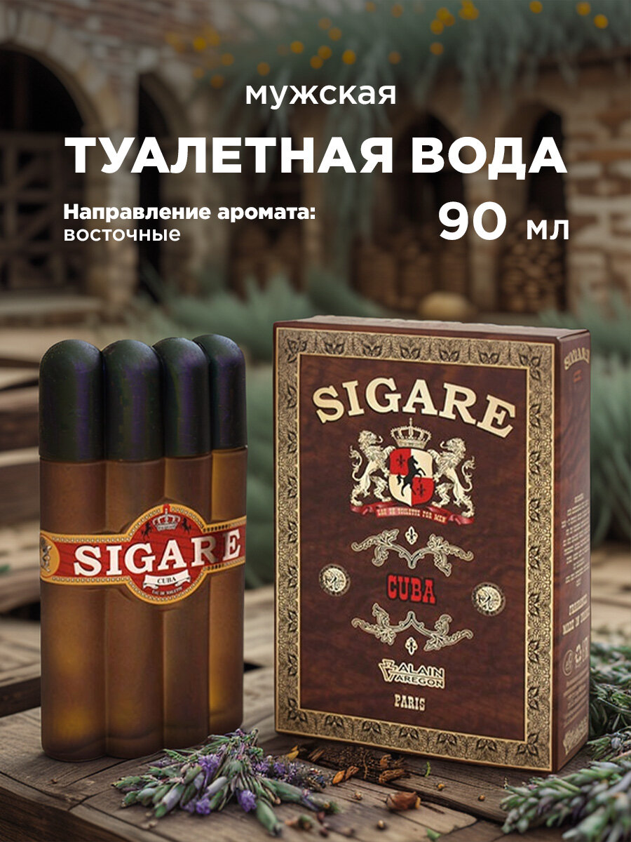 Alain Aregon Восточная туалетная вода мужская HI Sigare Cuba 90мл