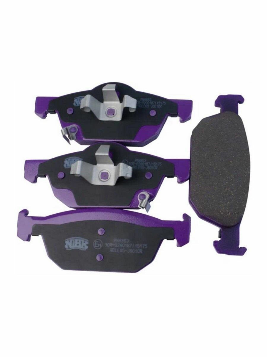 Колодки тормозные дисковые передние для а/м Honda Civic, Accord, NIBK PN8863