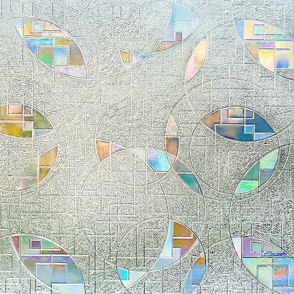 Радужная оконная пленка для конфиденциальности 55x100cm, L008