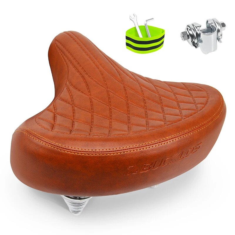 BUCKLOS черное/коричневое велосипедное седло для горных велосипедов Коричневый, Brown