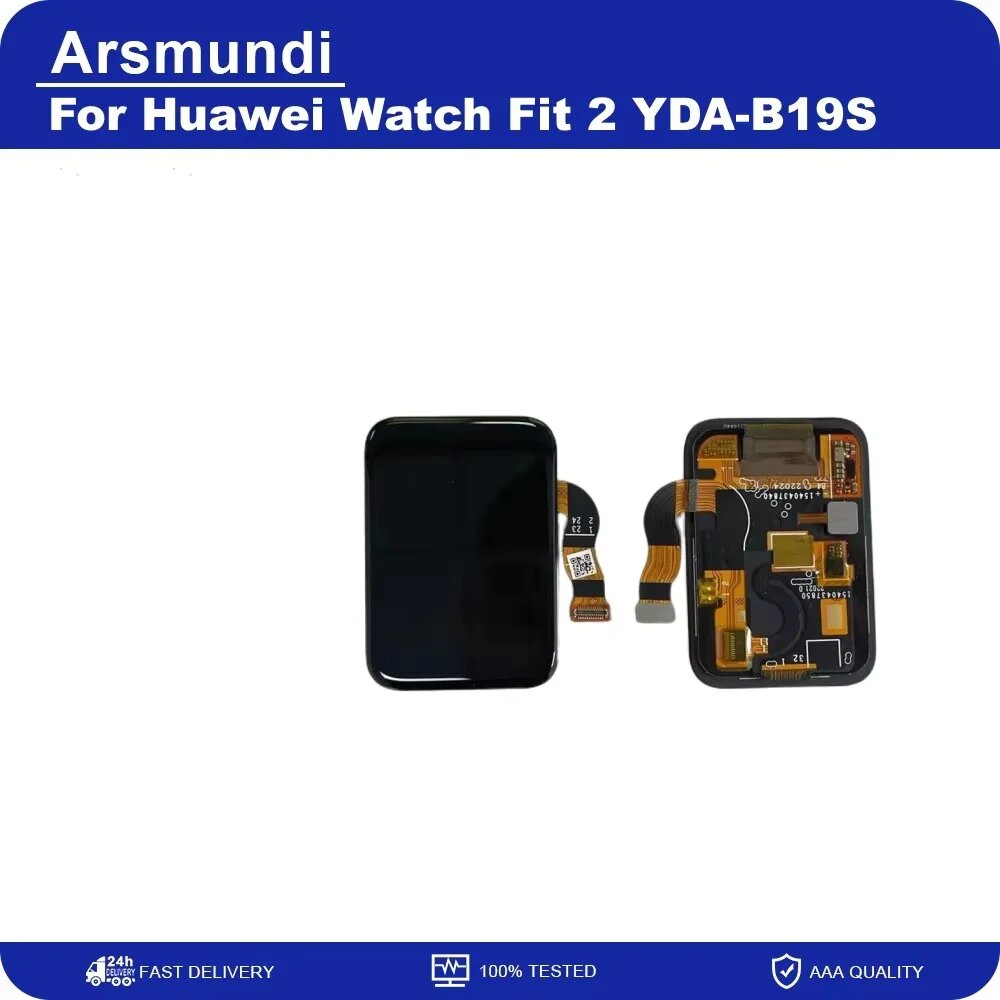 1,74 'оригинальный AMOLED для Huawei Watch Fit 2 YDA-B19S ЖК-дисплей с цифровым преобразователем сенсорного экрана в сборе для Huawei Fit 2 Fit2