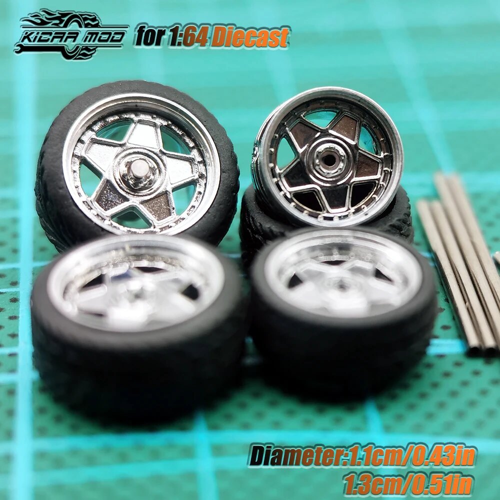 Колеса Kicarmod 1/64 HWP-B5-13mm для Hot Wheels