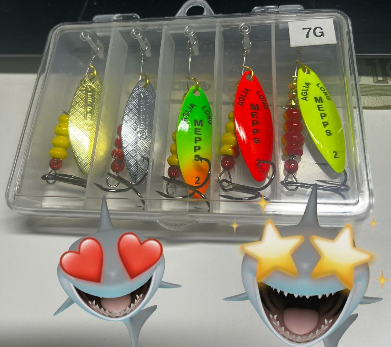 Набор блесен вертушек Mepps AGLIA long №2 набор в коробке Блесна вертушка для ловли на хищную рыбу