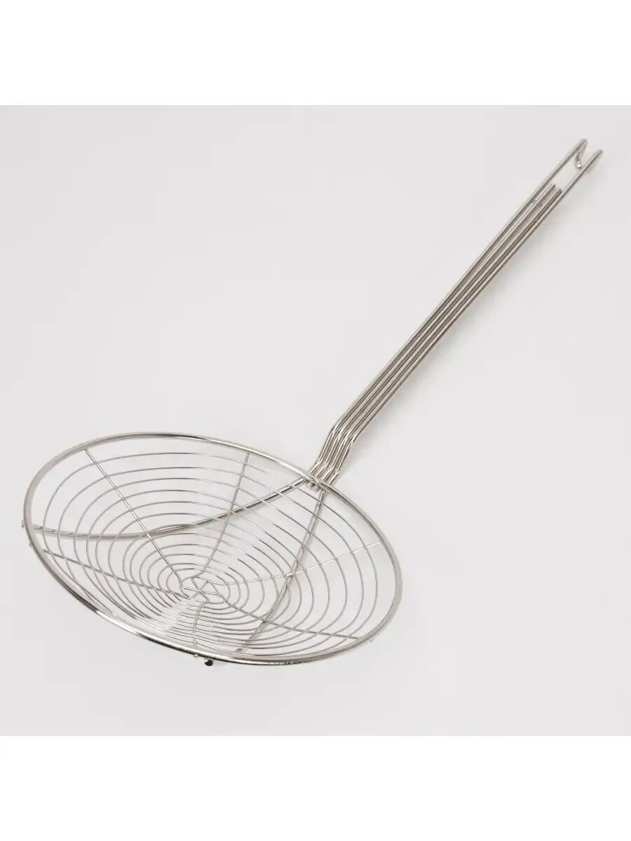Шумовка для фритюра, дуршлаг из нержавеющей стали