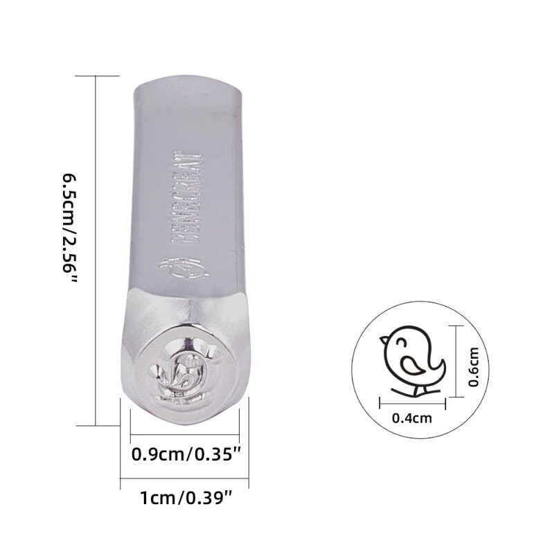 Металлические штампы Beebeecraft, платиновые, 65,5x10 мм